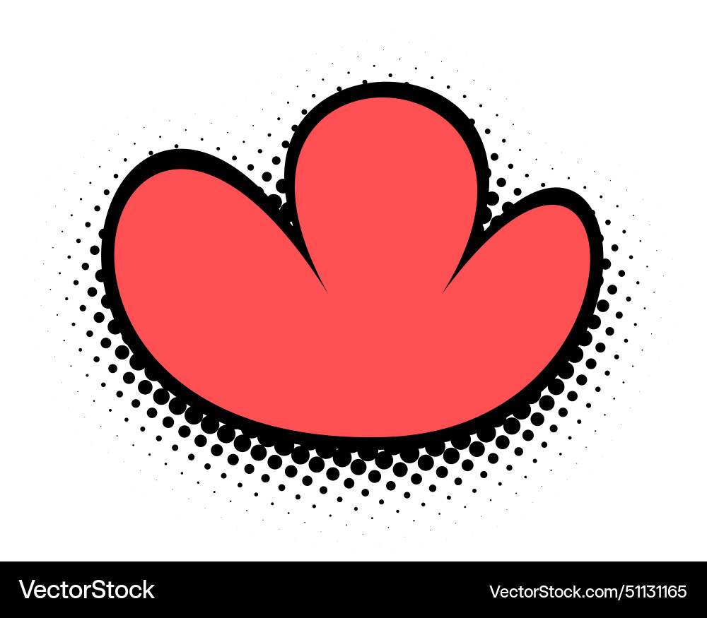 Crimson swoosh on dotted white Royalty Free Vector Image