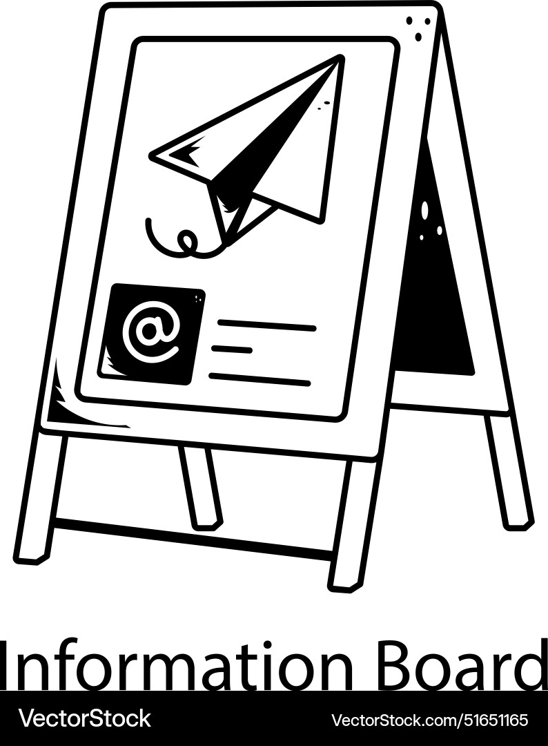 Information board Royalty Free Vector Image - VectorStock