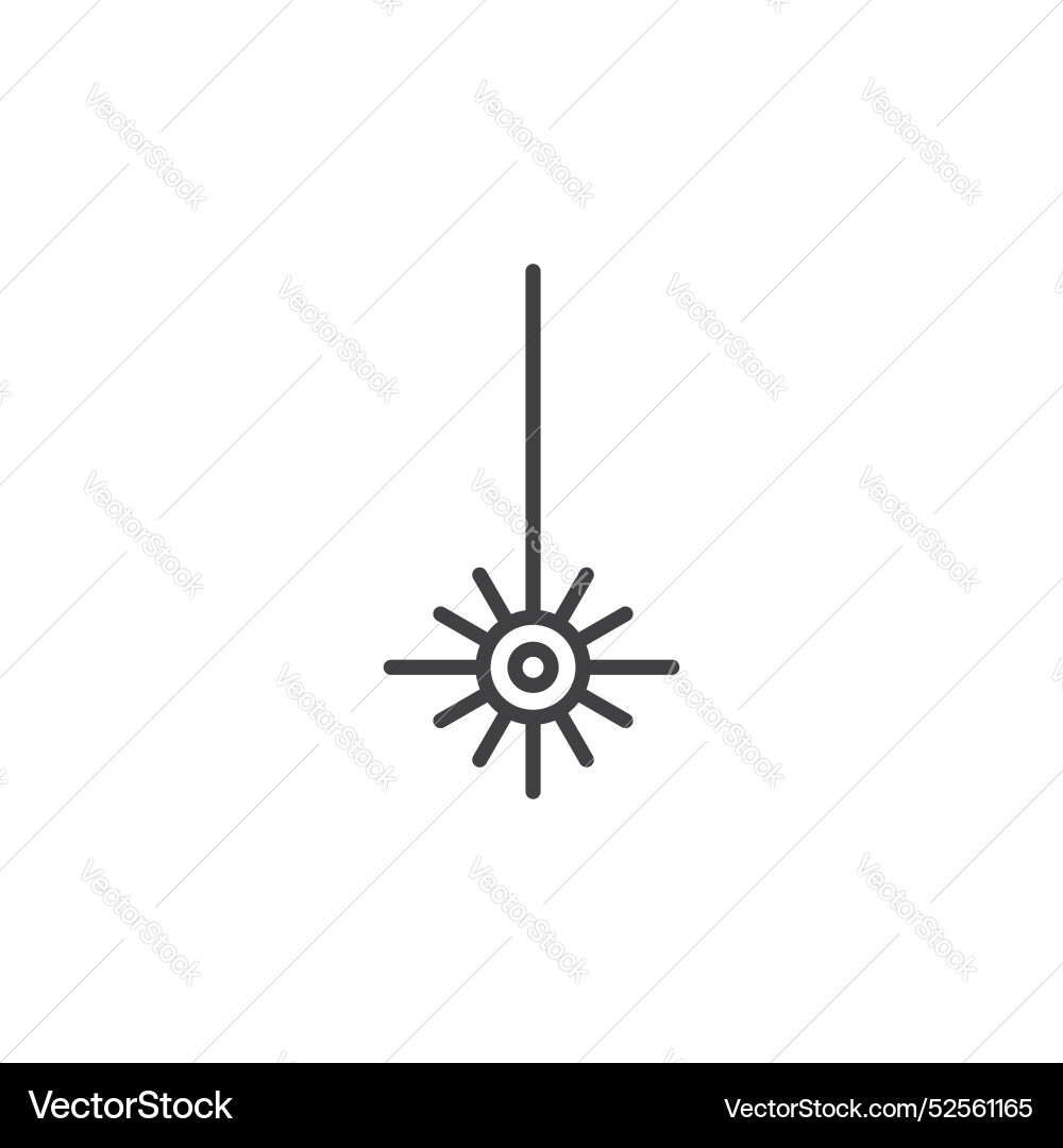 Laser beam icon set on white background Royalty Free Vector