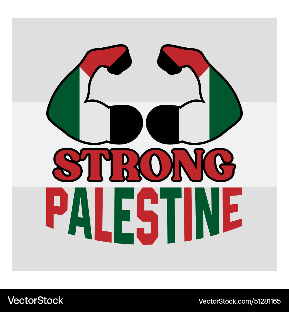 Palestine svg strong gaza Royalty Free Vector Image