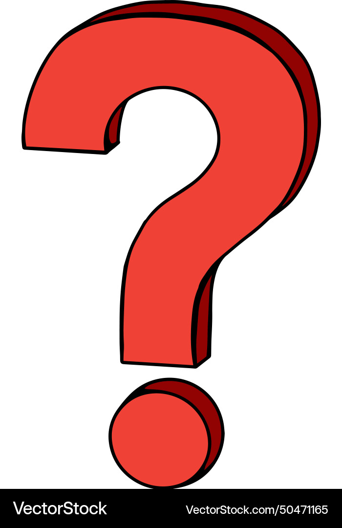 Question mark 3d Royalty Free Vector Image - VectorStock