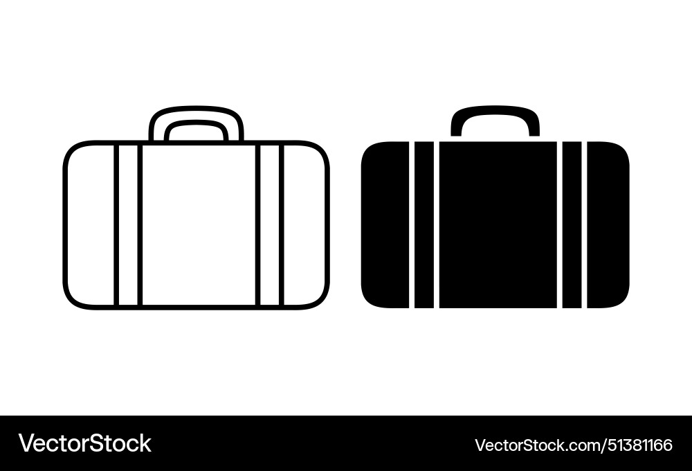 Baggage luggage suitcase icon design Royalty Free Vector