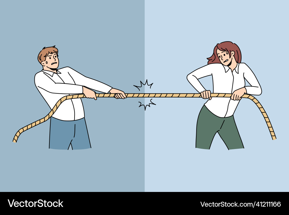 Business competition and rivalry concept Vector Image