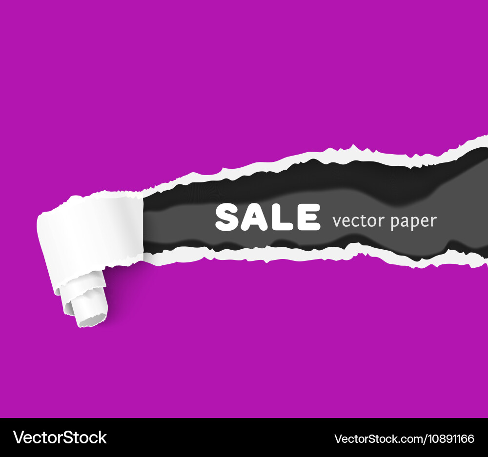 Color torn paper wit ripped edges Royalty Free Vector Image