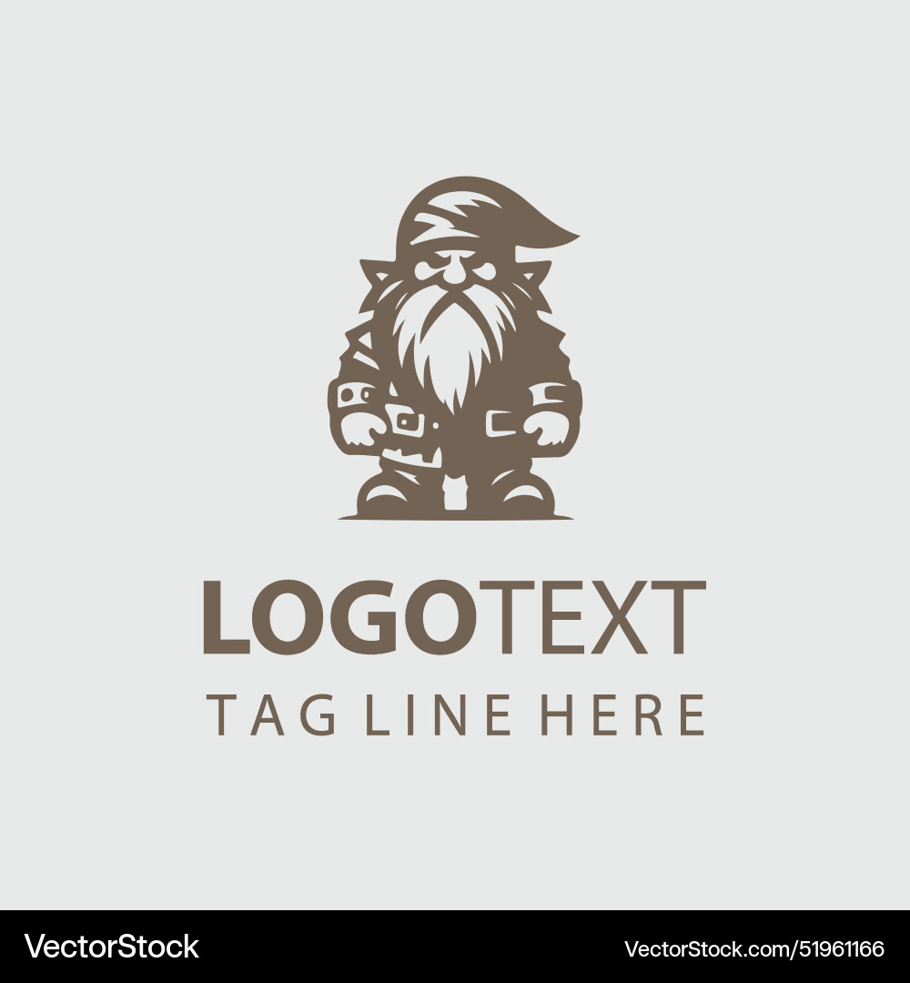 Dwarf logo Royalty Free Vector Image - VectorStock