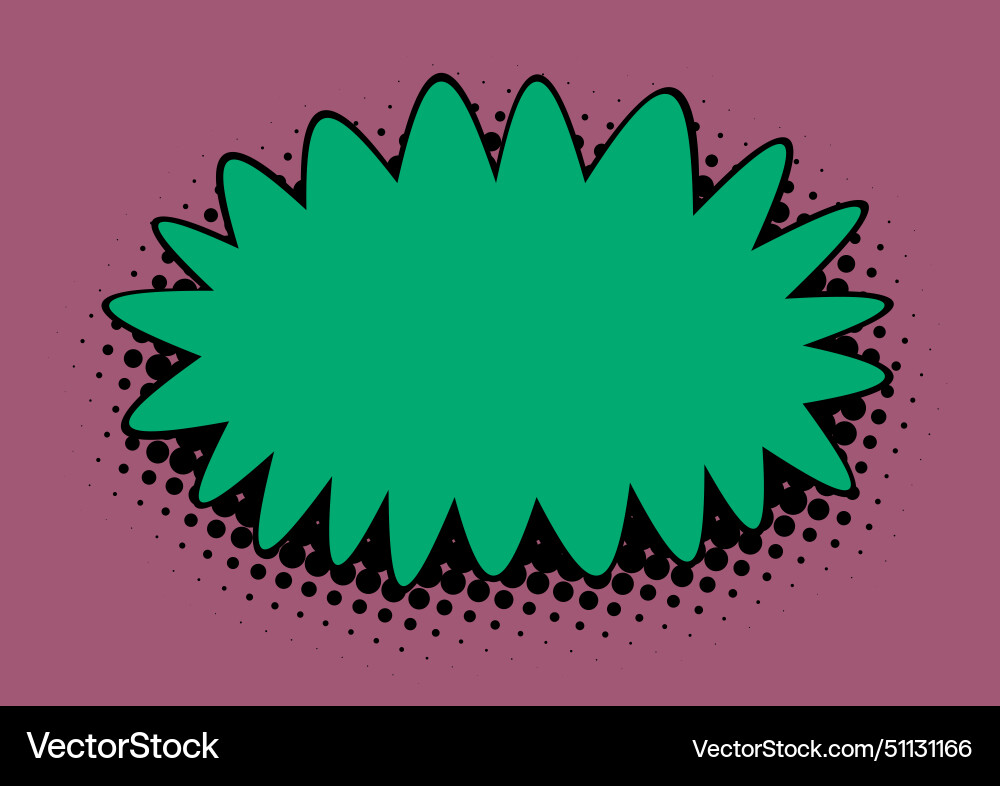 Emerald edge burst on maroon Royalty Free Vector Image