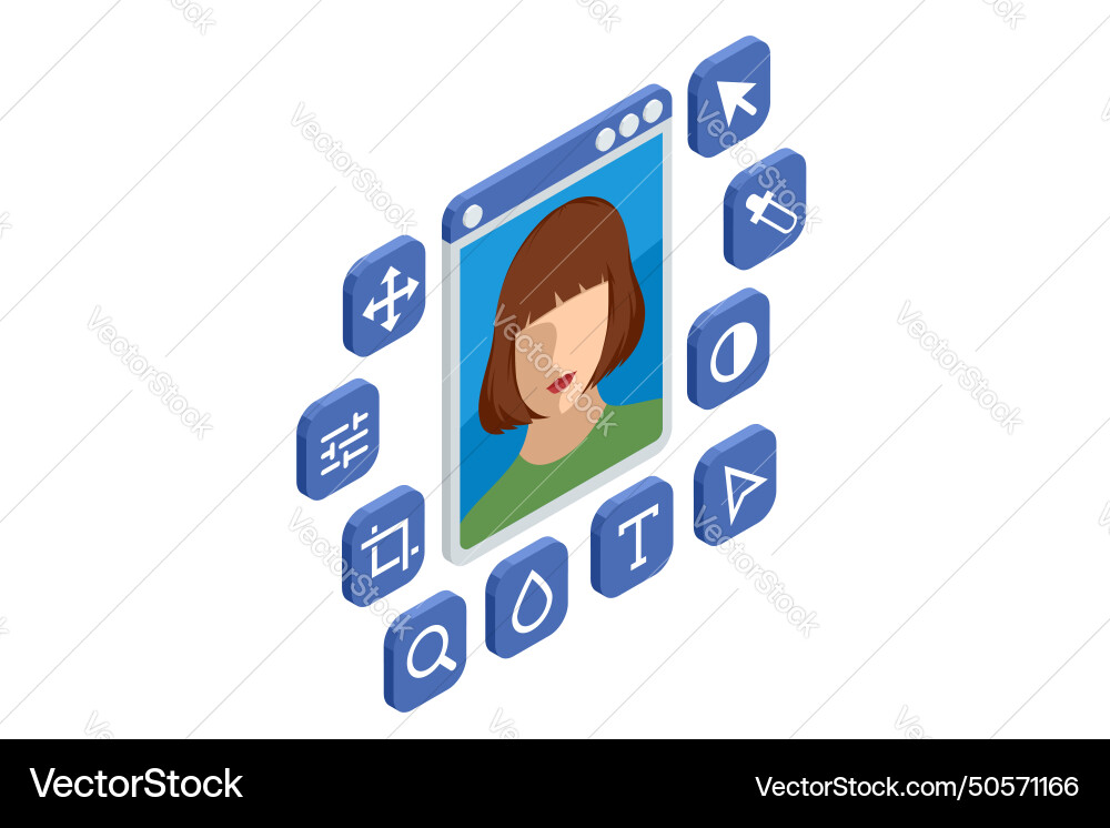 Isometric instant camera mini film Royalty Free Vector Image