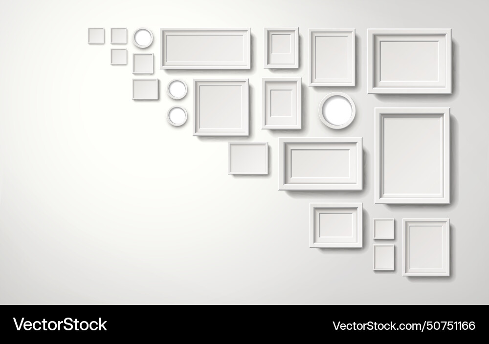 Picture frames decoration Royalty Free Vector Image