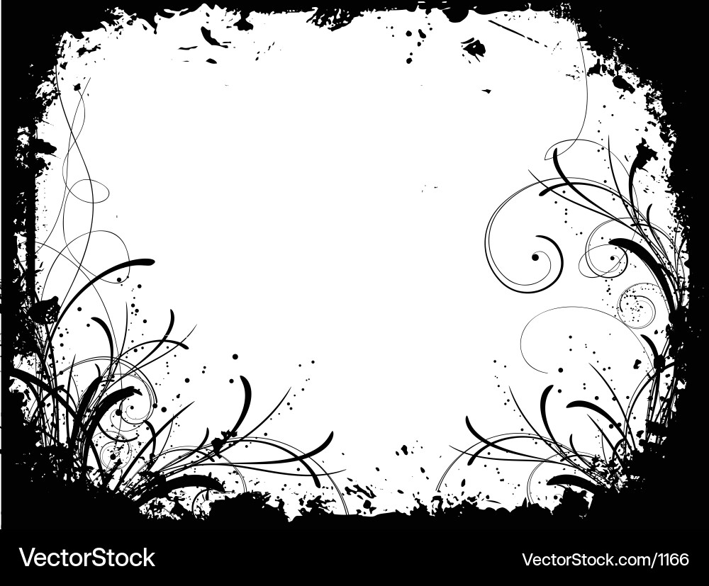 Swirling Grunge Border Royalty Free Vector Image