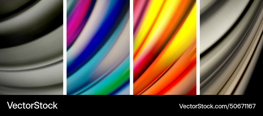 Blurred color line backgrounds Royalty Free Vector Image