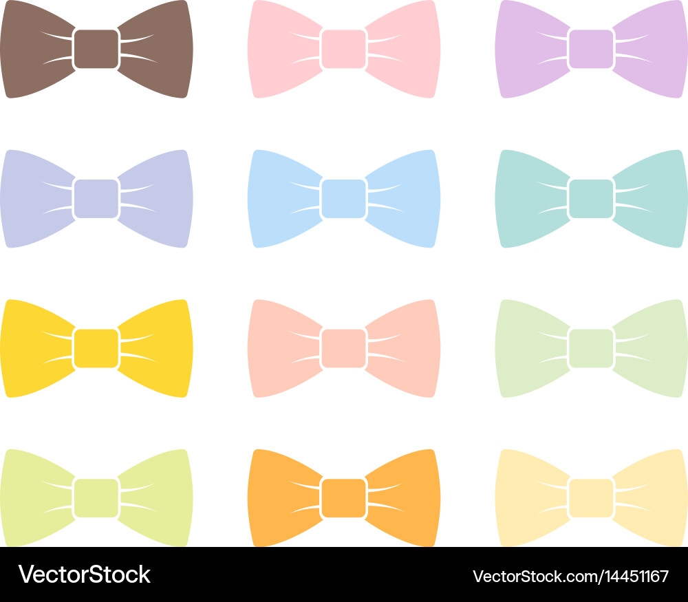 Colorful bow tie isolated bowtie accessory elegant