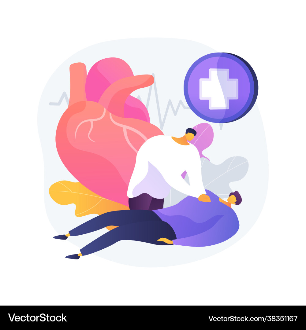 Cpr abstract concept Royalty Free Vector Image