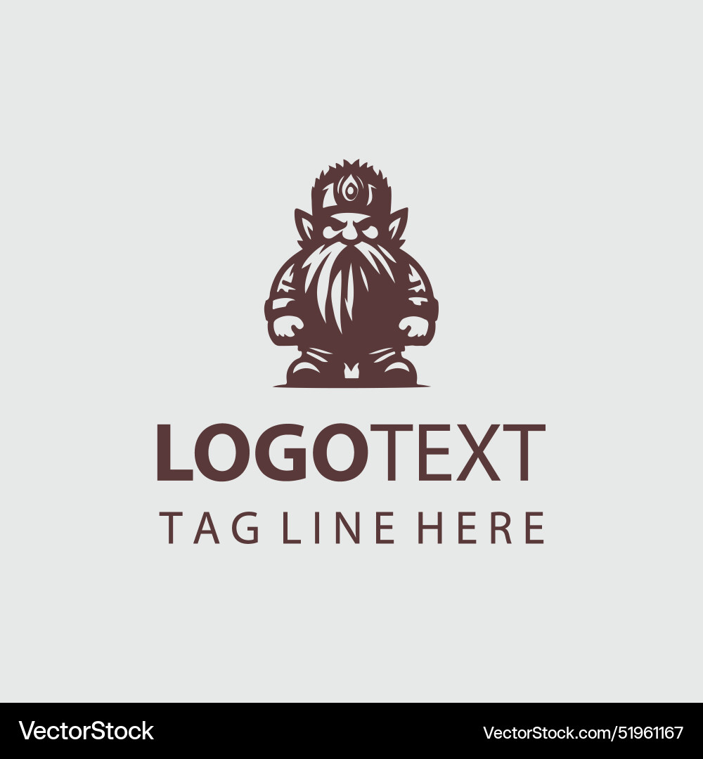Dwarf logo Royalty Free Vector Image - VectorStock