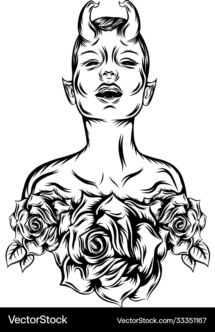 Evil women with arrogant face Royalty Free Vector Image