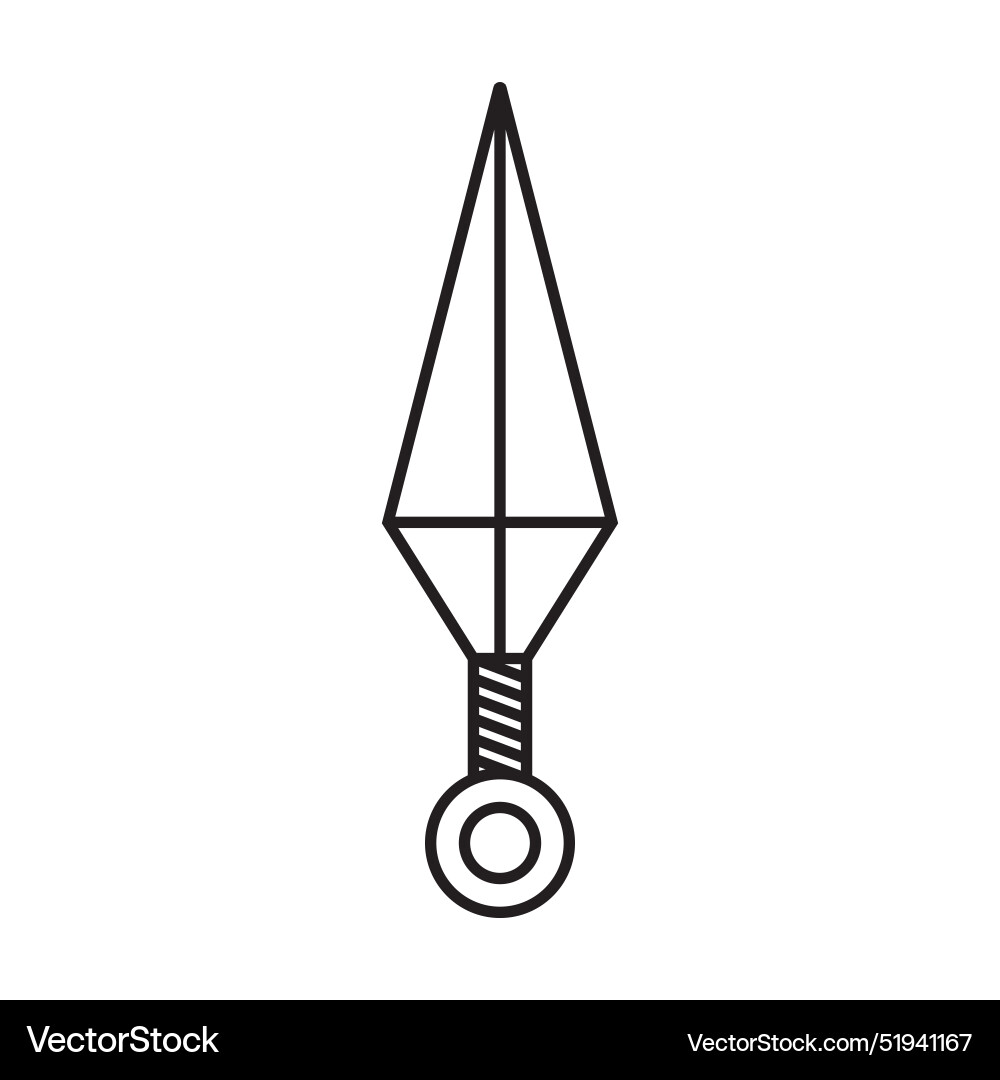Kunai icon symbol Royalty Free Vector Image - VectorStock