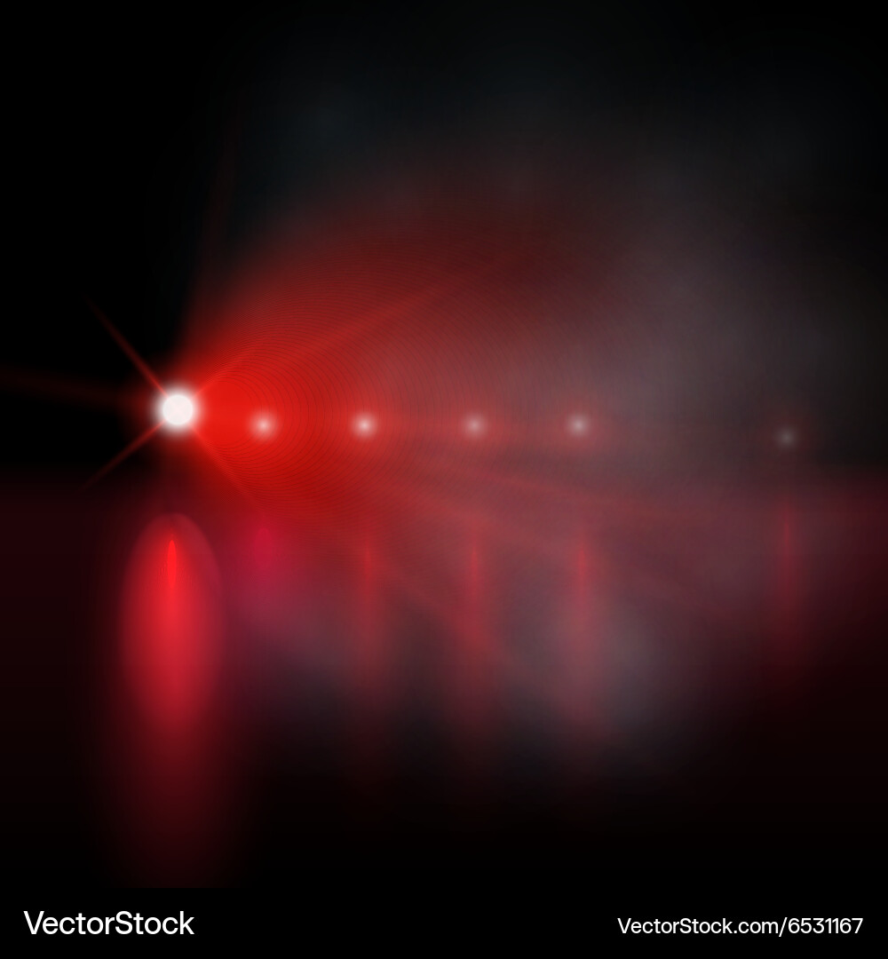 Red Light Show Royalty Free Vector Image - VectorStock