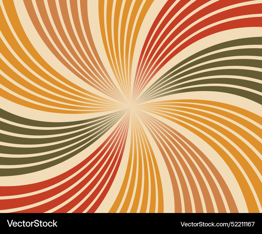 Retro style abstract spiral line pattern Vector Image
