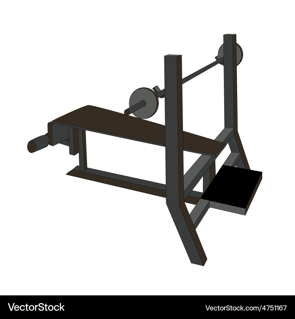 Sports trainer simulator isolated Royalty Free Vector Image