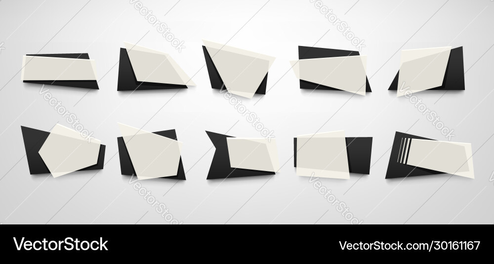 White banners set Royalty Free Vector Image - VectorStock