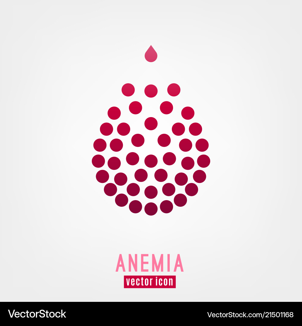 Anemia icon Royalty Free Vector Image - VectorStock