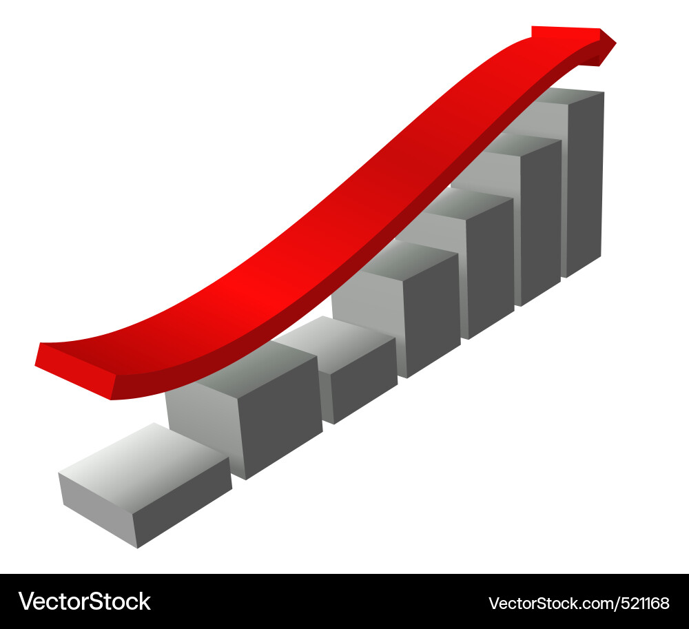 Business graph Royalty Free Vector Image - VectorStock