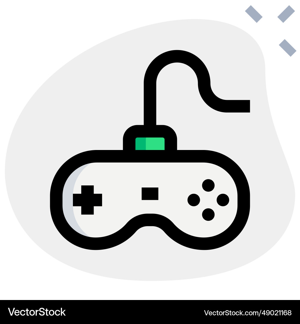 Gamepad an input device for video game consoles Vector Image