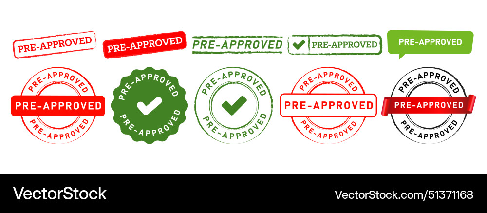 Pre approved rubber stamp seal badge label sticker
