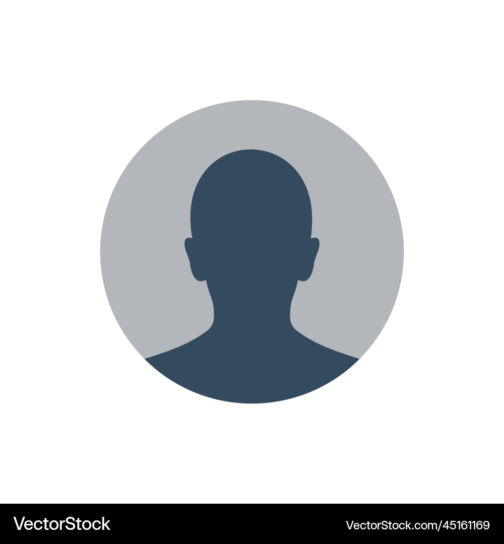 Blank avatar profile picture Royalty Free Vector Image