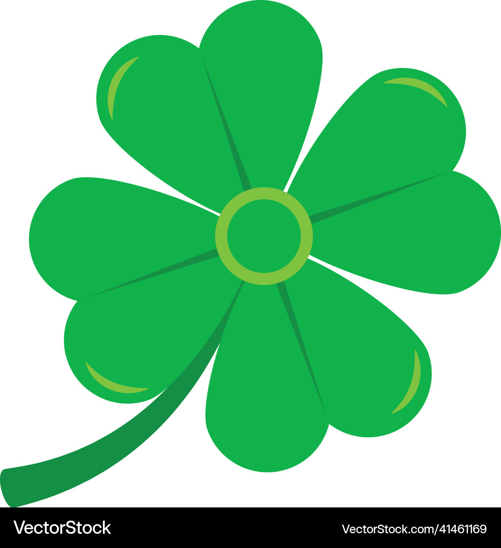 Four leaf clover Royalty Free Vector Image - VectorStock