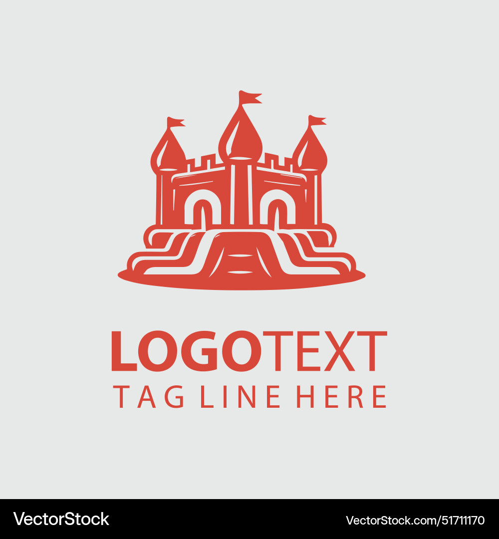 Bouncy castle logo Royalty Free Vector Image - VectorStock