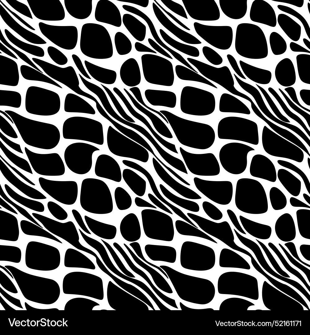 Black and White Animal Spot Pattern Royalty Free Vector