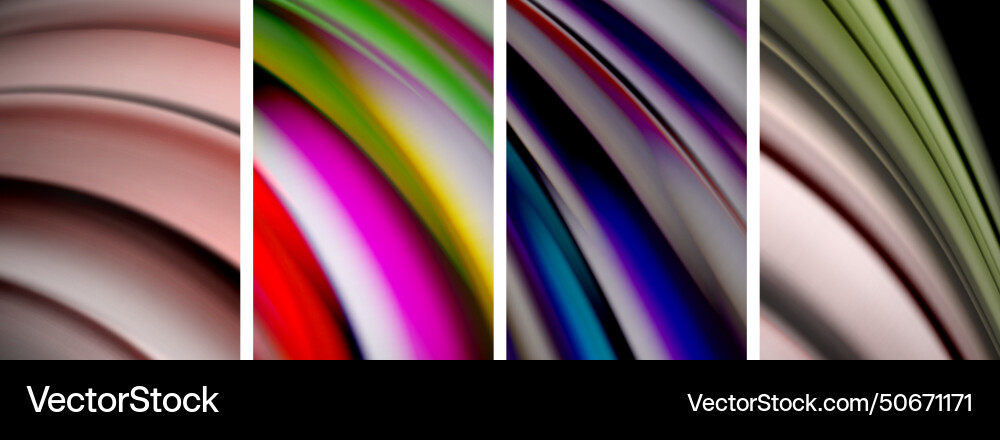 Blurred color line backgrounds Royalty Free Vector Image