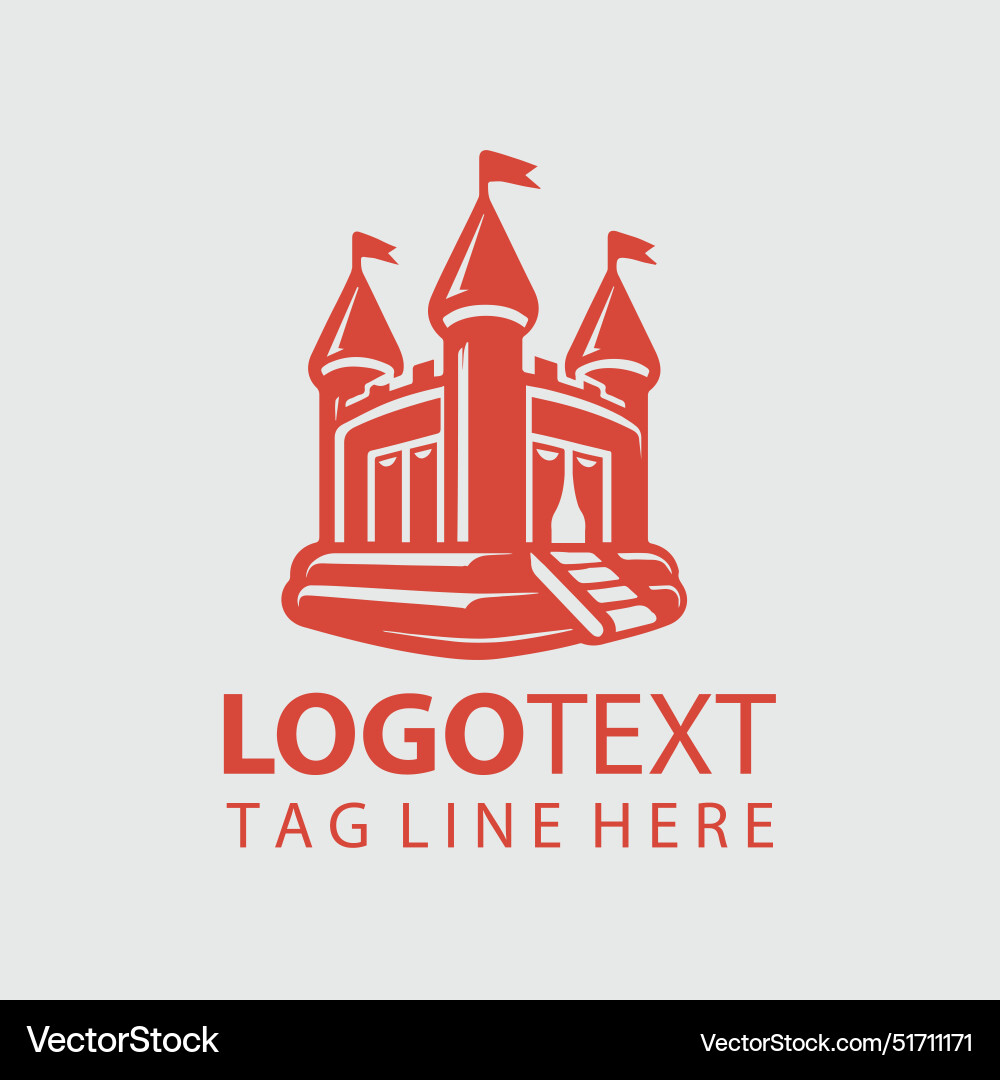 Bouncy castle logo Royalty Free Vector Image - VectorStock
