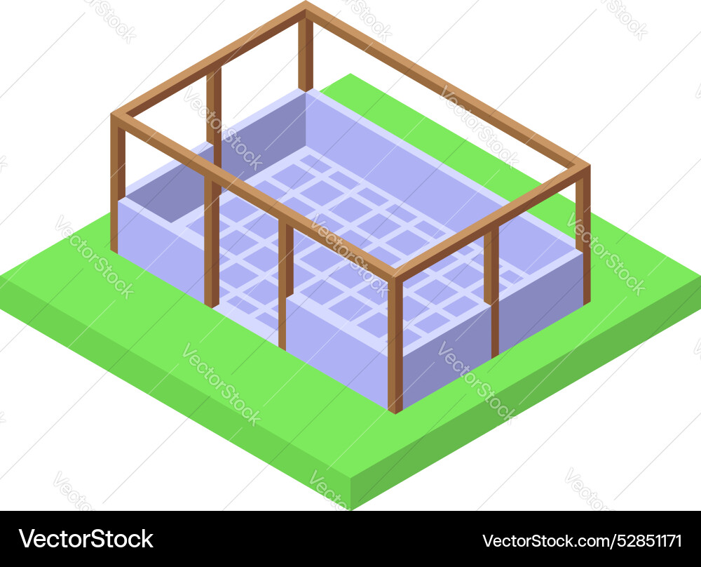 Building foundation under construction Royalty Free Vector