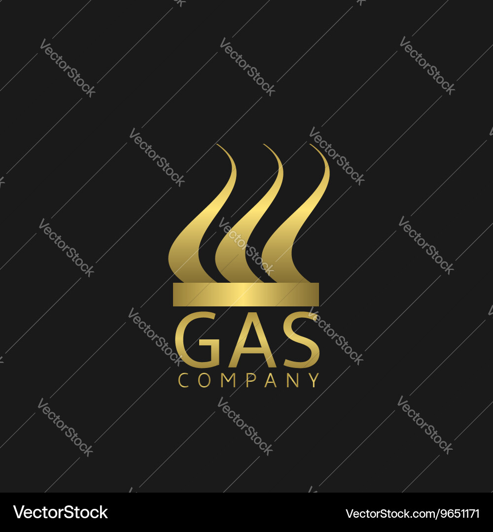 Gas company logo Royalty Free Vector Image - VectorStock