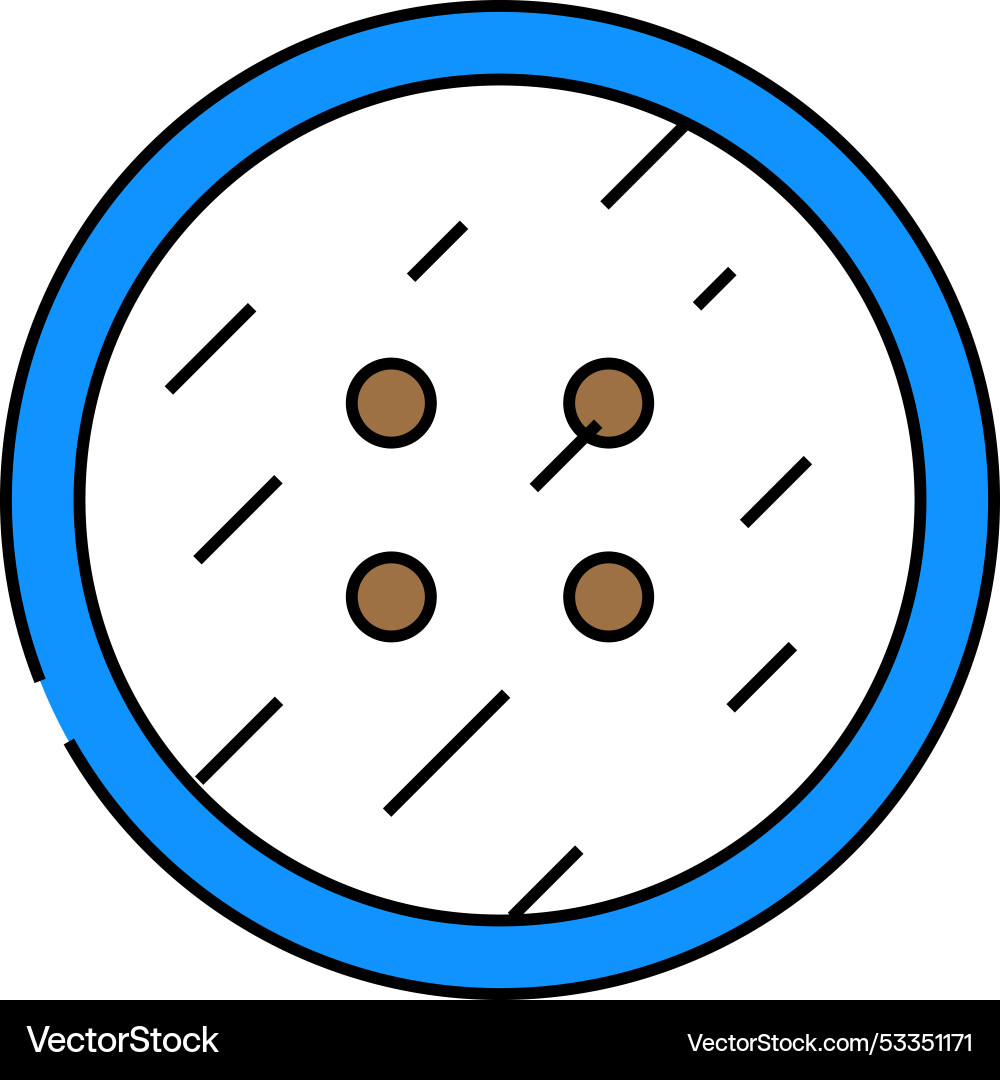 Tea table top view icon color Royalty Free Vector Image