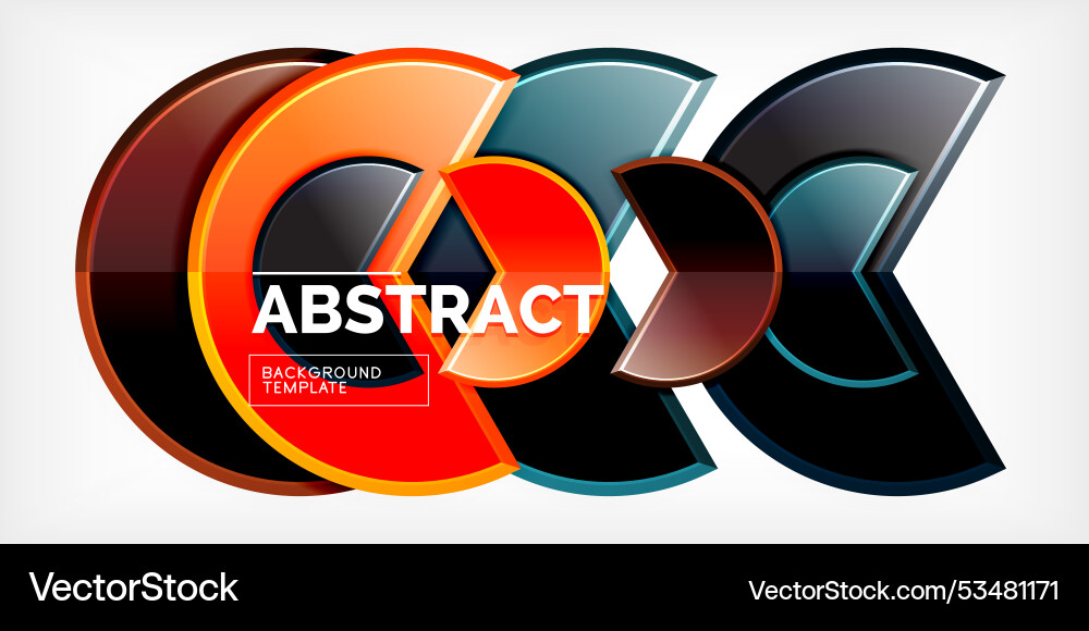 Trendy round shapes with triangular angle design Vector Image