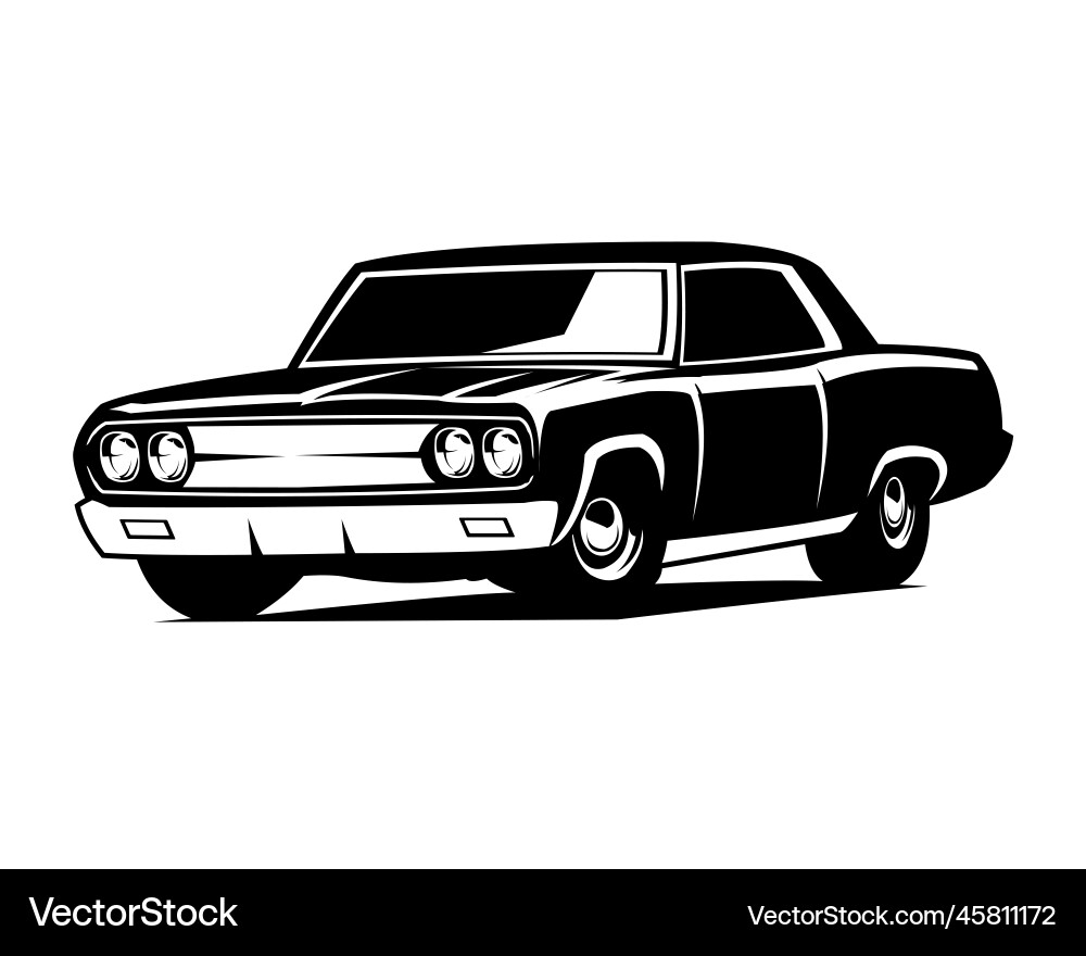 Chevrolet muscle car premium design Royalty Free Vector