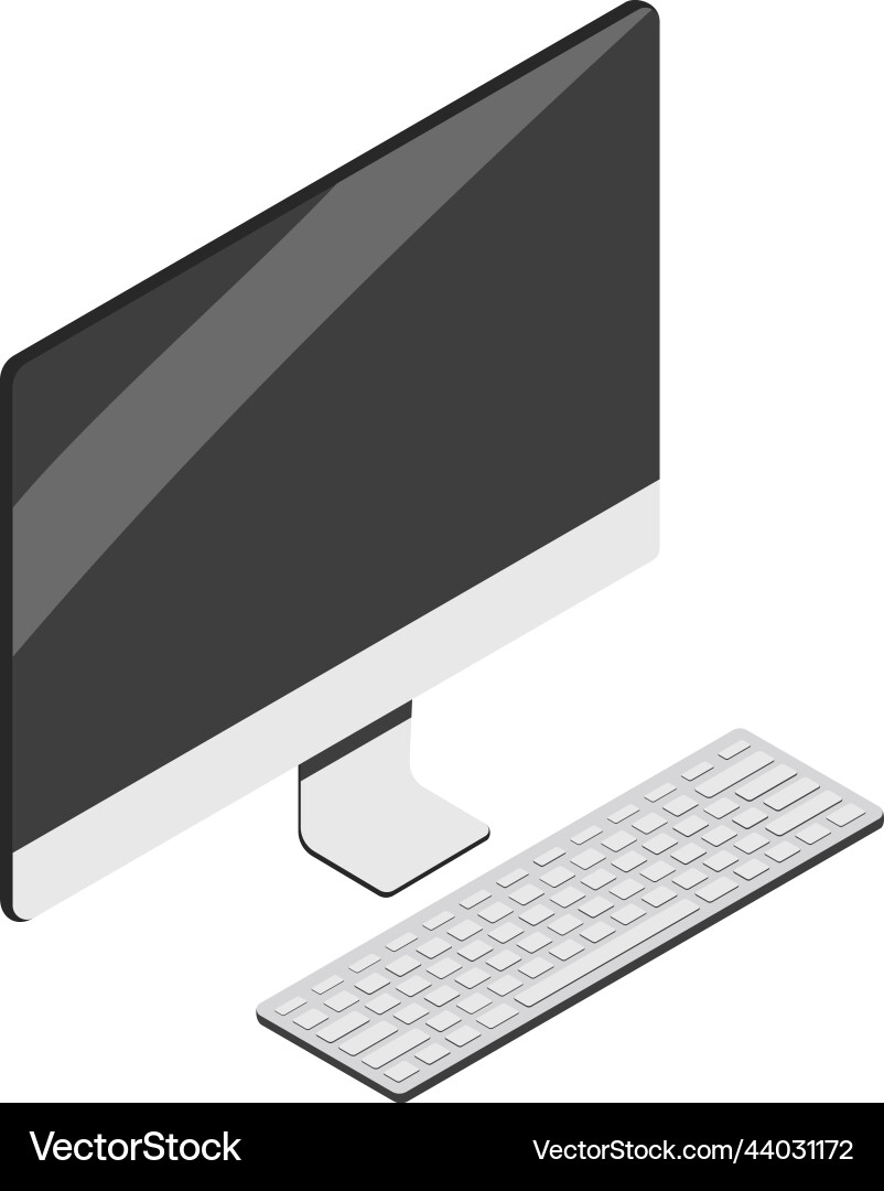 Isometric computer Royalty Free Vector Image - VectorStock