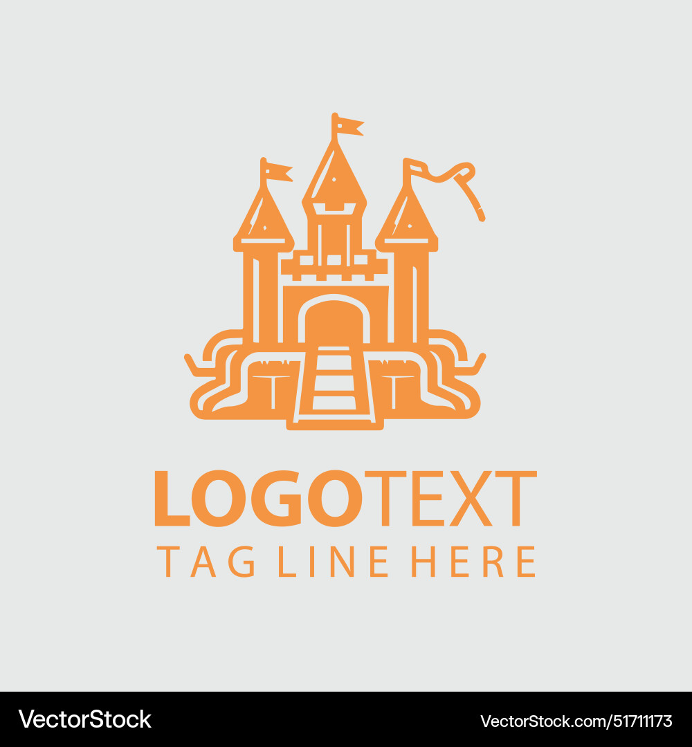 Bouncy castle logo Royalty Free Vector Image - VectorStock