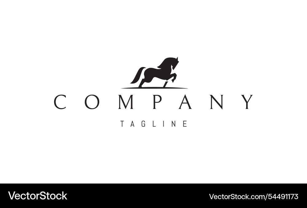 Logo with an abstract image of a powerful Vector Image