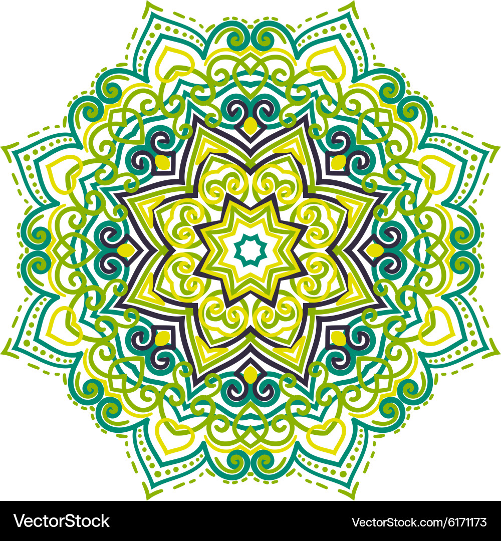 Mandala ornament Royalty Free Vector Image - VectorStock