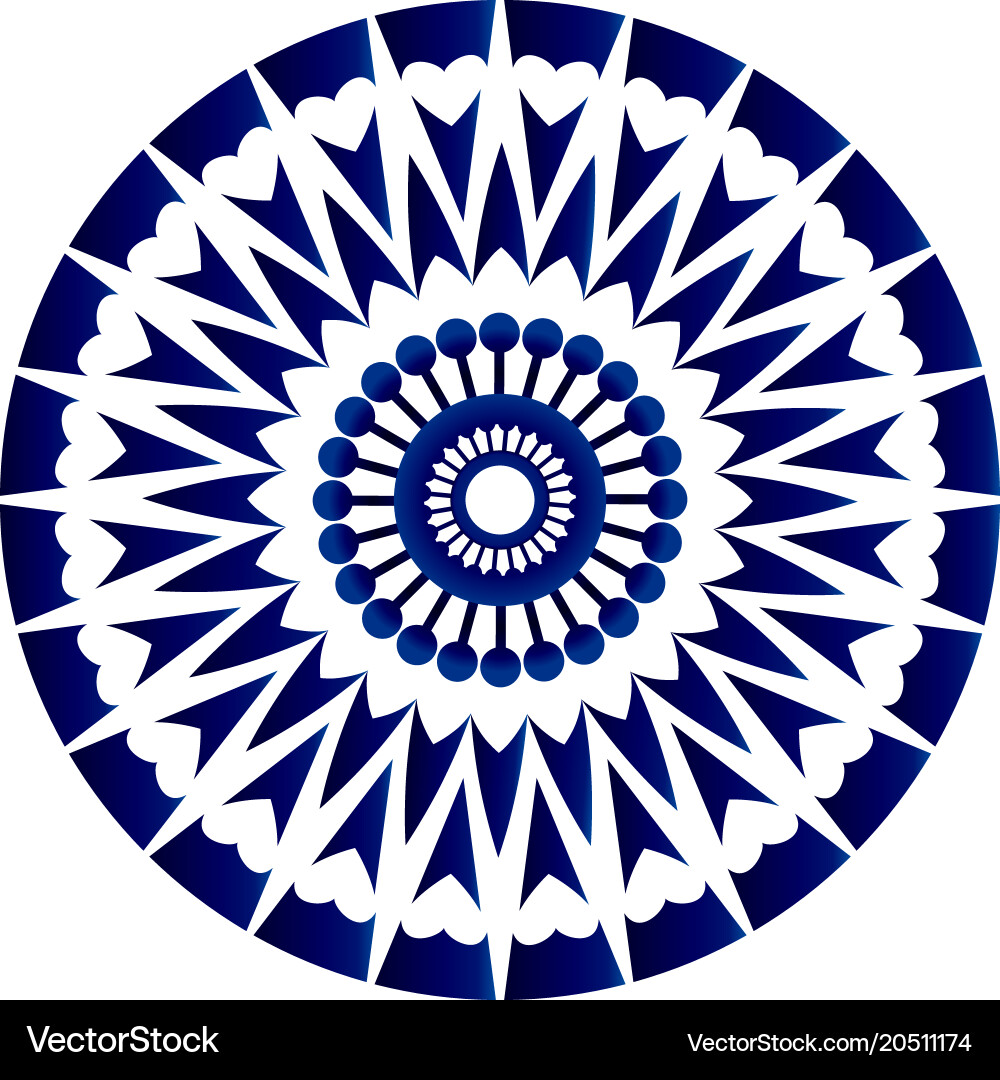 Abstract flower mandala Royalty Free Vector Image