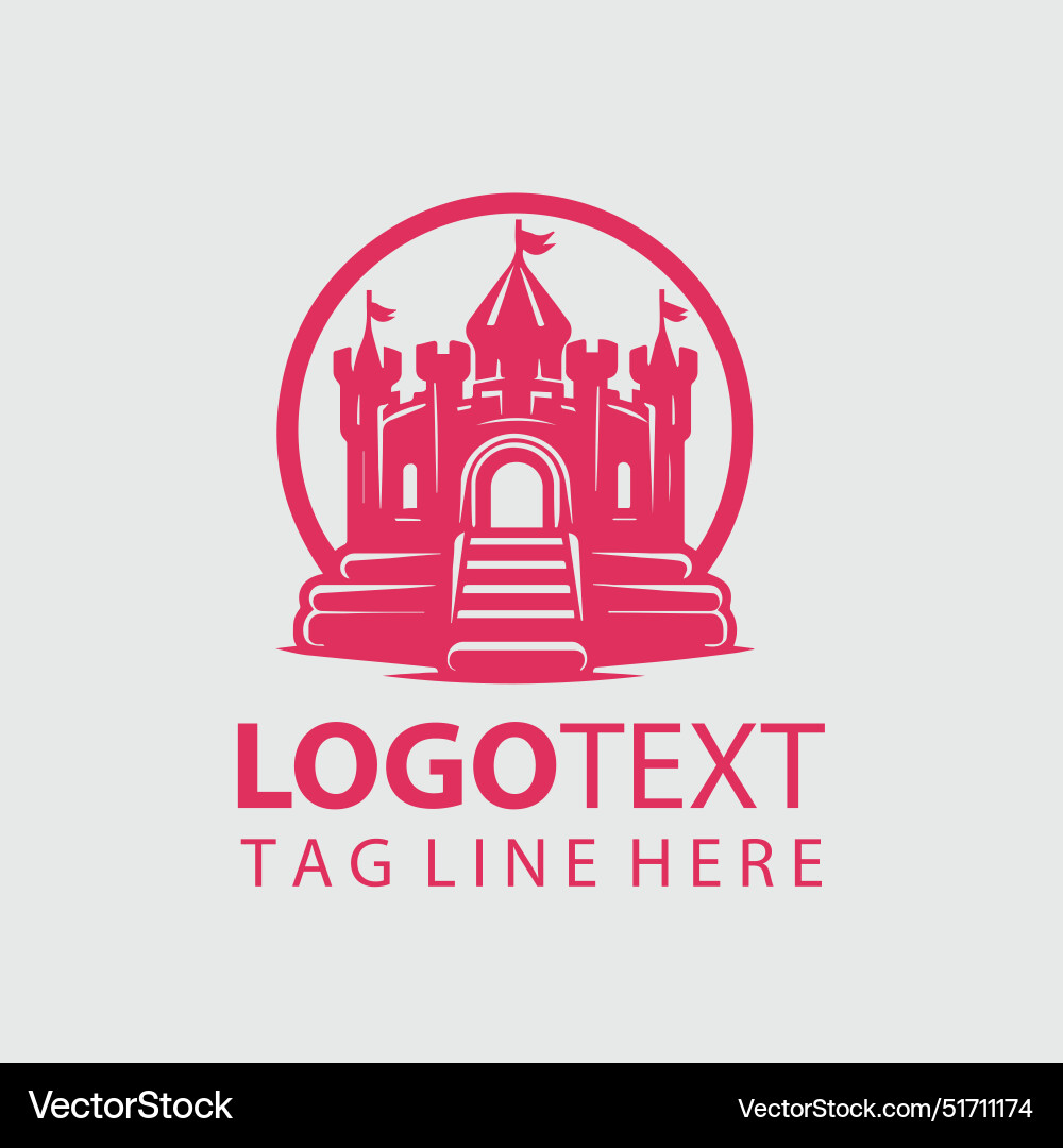 Bouncy castle logo Royalty Free Vector Image - VectorStock