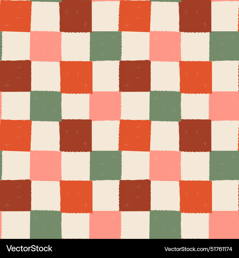 Checkered pattern seamless background with Vector Image