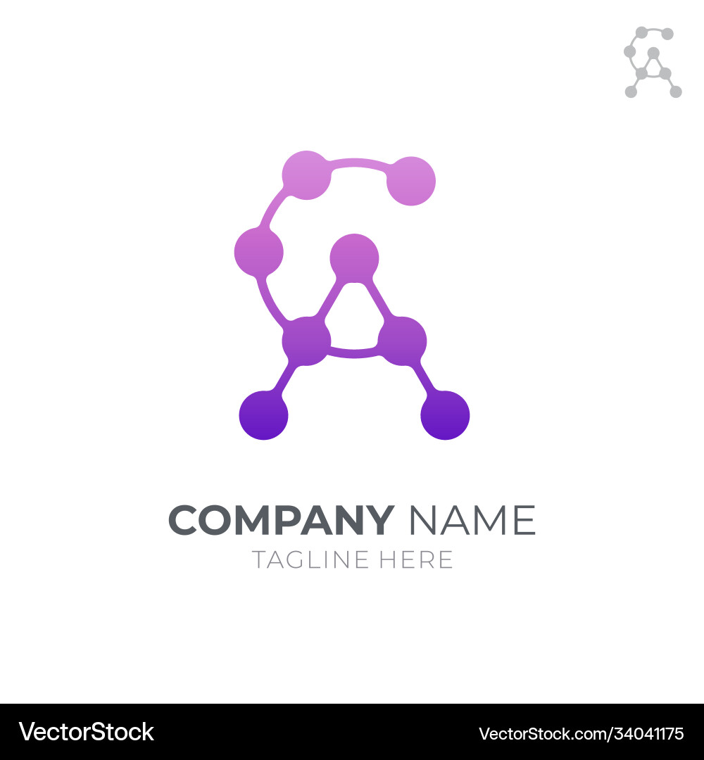 Ca technology logo Royalty Free Vector Image - VectorStock