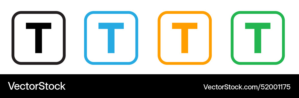 Edit text icon line art Royalty Free Vector Image