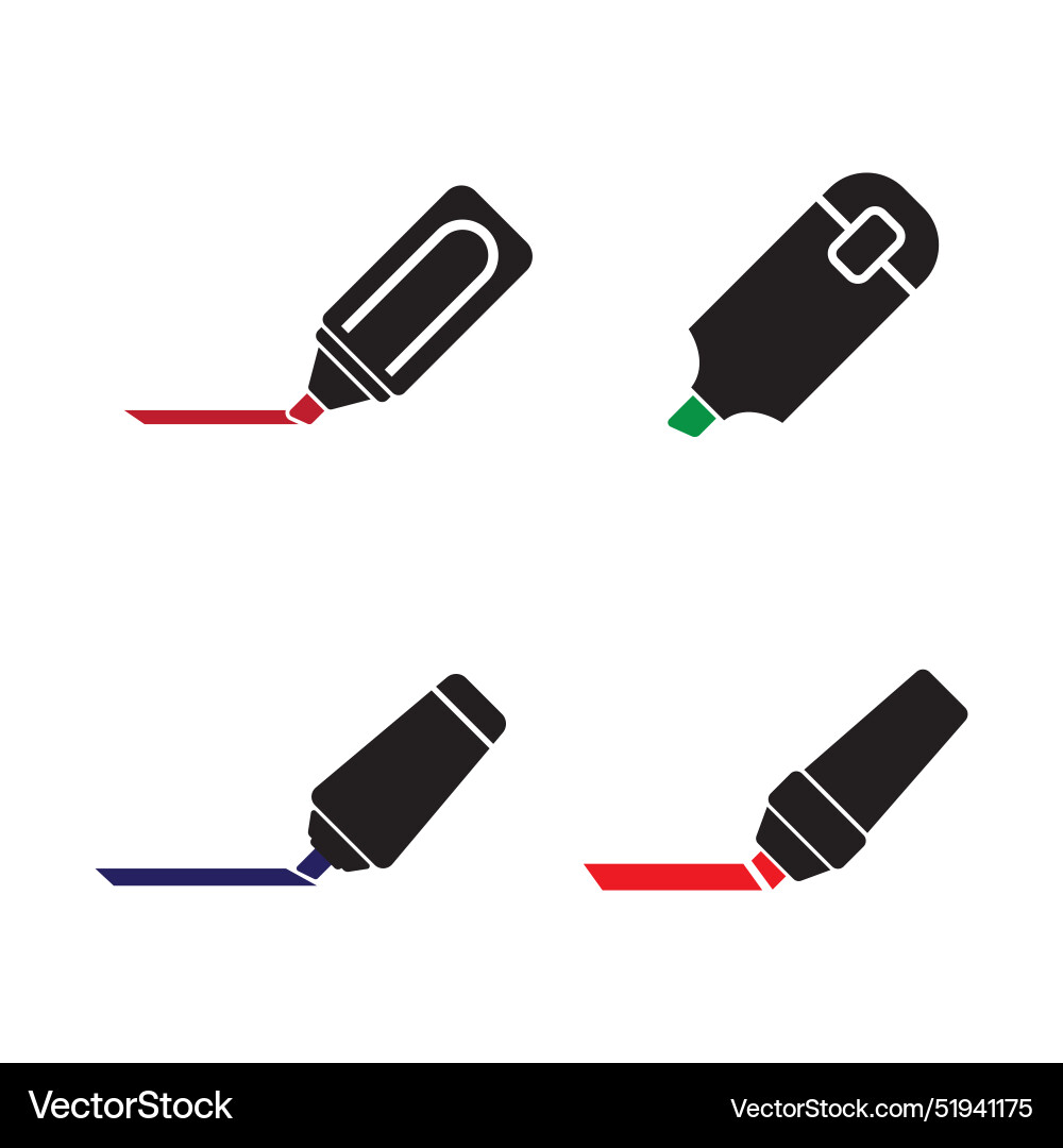 Highlighter icon Royalty Free Vector Image - VectorStock