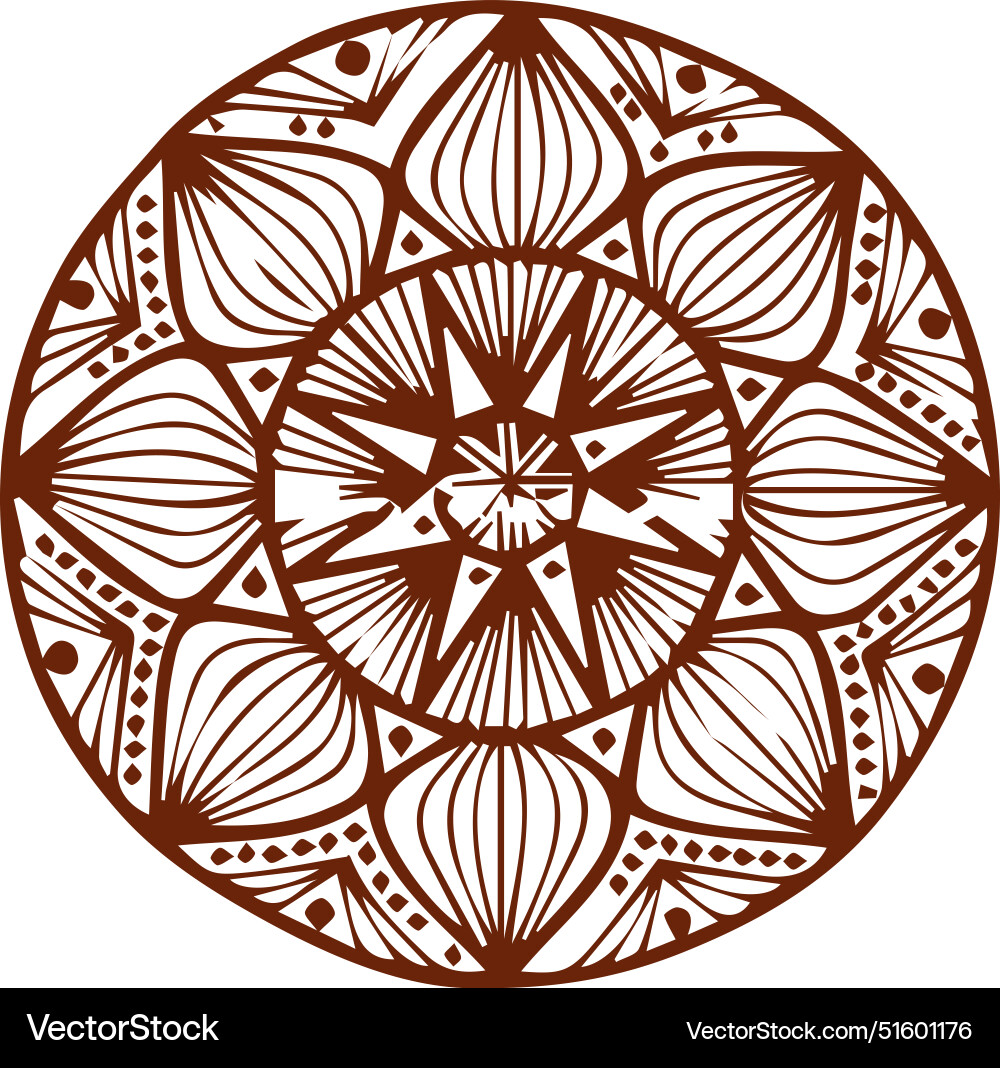 Beautiful mandala art design Royalty Free Vector Image