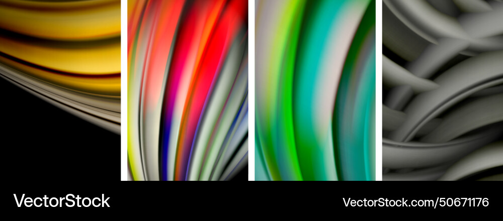 Blurred color line backgrounds Royalty Free Vector Image